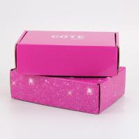 China Customized Size Beauty Packaging Pink Corrugated Mailer Boxes for sale