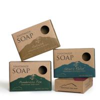 China Custom Soap Boxes Biodegradable Eco Friendly Foldable Kraft Paper Box for sale