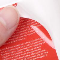 China Glossy Adhesive Bottle Paper Sticker Labels For Skincare Products for sale