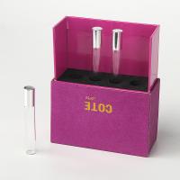 China Gold Foil Logo Glitter Hot Pink Cosmetic Packaging Box For Lipsticks for sale