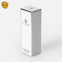 China Custom Lotion Paper Box For Lotion Beauty Care Products Silver Card Paper Box for sale