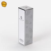 China Custom Lotion Paper Box For Lotion Beauty Care Products Silver Card Paper Box for sale