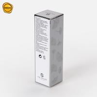 China Custom Lotion Paper Box For Lotion Beauty Care Products Silver Card Paper Box for sale