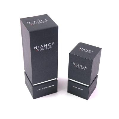 China Custom Skin Care Cream Packaging Box Ivory Paper Screen Printing for sale