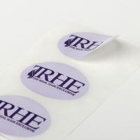 China Customized Label Stickers Oval Paper Sticker Labels For Hair Extension for sale