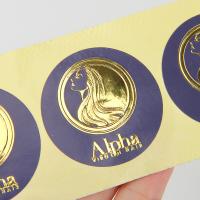 China 38mm Removable Round Paper Sticker Labels For Hair Extension for sale