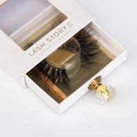 China Square Small Drawer Eyelash Packaging Box Cardboard With Window for sale