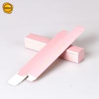 China 300gsm Paper Pink Cosmetic Packaging Box Gold Foil Printing Boxes for sale