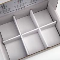 China Luxury Cardboard Paper Perfume Packaging Business Shipping Flat Handle Gift Boxes for sale