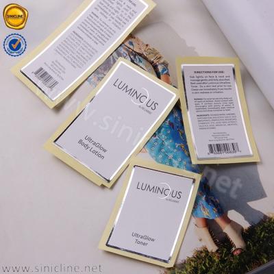 China 4cm X 8cm Adhesive Sticker Printer Paper Plain Vinyl Sticker Sheets For Skincare for sale