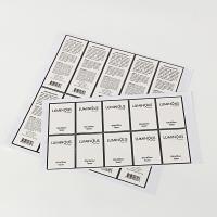 China 4cm X 8cm Adhesive Sticker Printer Paper Plain Vinyl Sticker Sheets For Skincare for sale