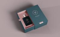 China CMYK Printed Perfume Boxes Recycled Cardboard Gift Green Case for sale