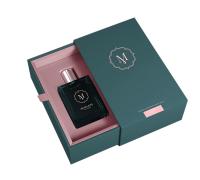 China CMYK Printed Perfume Boxes Recycled Cardboard Gift Green Case for sale