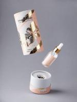 China Luxury Cylindrical Paperboard Tube Fragrance Perfume Packaging Gift Round Paper Box for sale