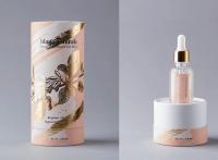 China Luxury Cylindrical Paperboard Tube Fragrance Perfume Packaging Gift Round Paper Box for sale