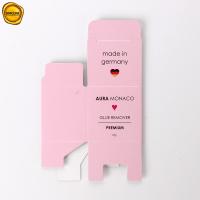 China Small Square Pink Paper Cosmetic Packaging Box For Eyelash Glue Remover for sale
