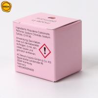 China Small Square Pink Paper Cosmetic Packaging Box For Eyelash Glue Remover for sale