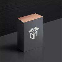 China Custom Decorative Luxury Black Packaging Box For Perfume With Printing for sale