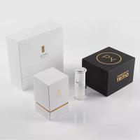 China Custom Black White Cosmetic Perfume Vial Perfume Packaging Box Design Templates for sale