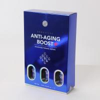China Custom Serum Paper Box For Beauty Care Products Royal Blue Paper Box for sale