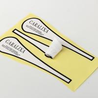 China 37.5mm Bikini Hygiene Adhesive Shipping Paper Sticker Labels Paper For Swimwear for sale