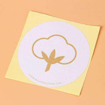 China 1.8in Sticker Waterproof Kraft Paper Labels For Clothing Brands for sale