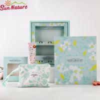China Recycled Canvas Cotton Fabric RPET Gift Packaging Zipper Bag For Beauty Brand for sale
