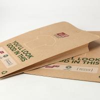 China Envelope Style Eco Friendly Custom Jute Paper Bag For Clothing Packaging for sale