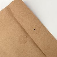 China Envelope Style Eco Friendly Custom Jute Paper Bag For Clothing Packaging for sale