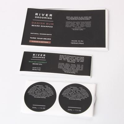 China Personalized Paper Sticker Labels Bottle Labels For Men'S Cosmetic / Skincare for sale