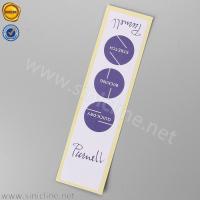 China 30MM Garments Trousers Cloth Paper Sticker Labels Paper Eco Friendly Glue for sale