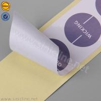 China 30MM Garments Trousers Cloth Paper Sticker Labels Paper Eco Friendly Glue for sale