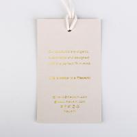 China Sustainable Tree Free Bamboo Paper Hang Tag With Custom Printing for sale