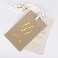 China Sustainable Tree Free Bamboo Paper Hang Tag With Custom Printing for sale