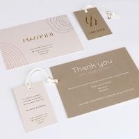 China Sustainable Tree Free Bamboo Paper Hang Tag With Custom Printing for sale