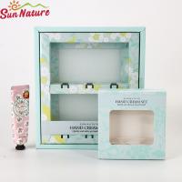 China Custom Hand Cream Paper Box Skincare Packaging Boxes With Window for sale