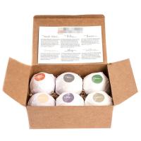 China Custom Print Luxury Cardboard Paper Custom Brown Kraft Bath Bombs Set Packaging Boxes for sale