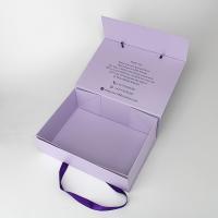China 250mm 3in Pink Purple Foldable Hair Extension Wig Packaging Boxes for sale