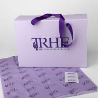 China 250mm 3in Pink Purple Foldable Hair Extension Wig Packaging Boxes for sale