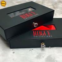China 280mm Hair Extension Packaging Box Glitter Hair Bundle Packaging for sale