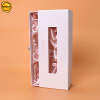 China 12cm Foldable Packaging Box For Full Set Hair Extension Wigs for sale