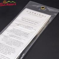 China 11 X 52cm Packaging Boxes For Hair Extensions Hanger Button Plastic Bags for sale