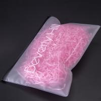 China 20cm 28cm EVA Hair Extension Packaging Box Bags Frosted Plastic Zipper Bag for sale