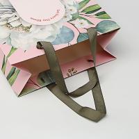 China Hot Stamping Logo Matte Paper Bag Shopping Colorful Bag With Cotton String​ for sale