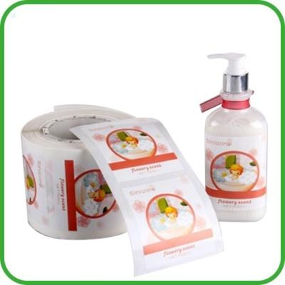China Recycled White Plastic Sticker Labels Labels For Cosmetic Beauty for sale