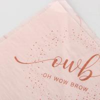 China 17gsm Personalized Gold Logo Printed Tissue Paper For Beauty Packaging for sale
