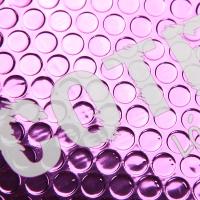 China Customized Hot Pink Metallic Bubble Mailer For Cosmetic Packaging for sale