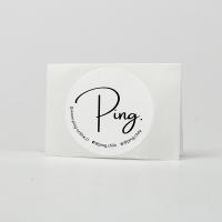 China Custom Printed White 5cm Round Paper Sticker For E Commerce Packaging for sale