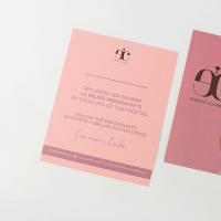 China 350gsm Personalized Rose Gold Logo Paper Thank You Card For E Commerce Packaging for sale