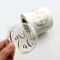 China Flex CDR Die Cut Clear Vinyl Stickers Offset Printing Circle Pink for sale